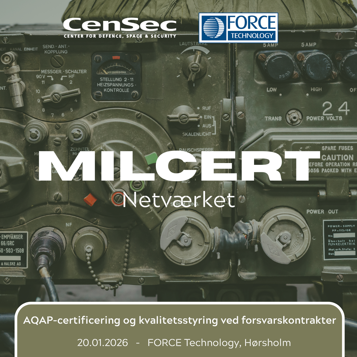 CenSec | Center for Defence, Space & Security